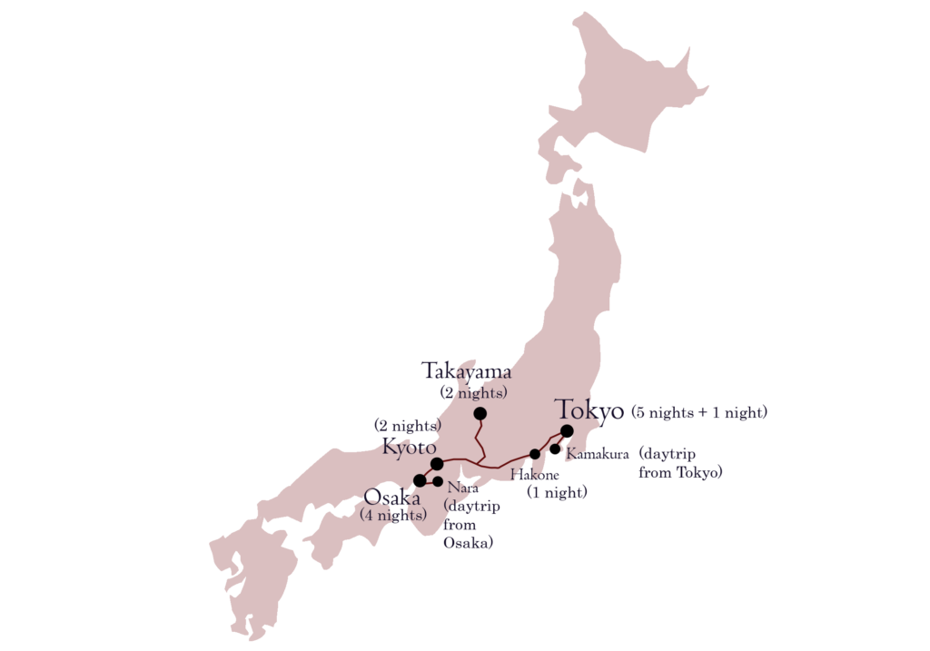 Ultimate Japan Itinerary for first time visitors - themigratorybirds.com